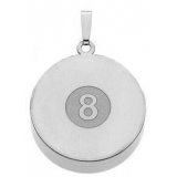 Custom Billiard 8-Ball Pendant - 522PG65659