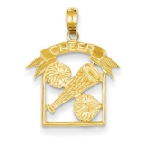 Cheerleader "Cheer" Charm or Pendant - PG85464