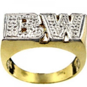 Diamond Men's Initial Ring - NR07
