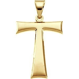 14K Yellow Gold TAU CROSS PENDANT - PG72139