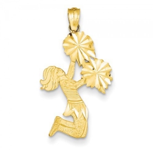 Jumping Cheerleader Charm or Pendant - PG85465