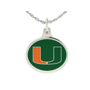 Miami Hurricanes Sterling Silver Logo Charm - PG87961