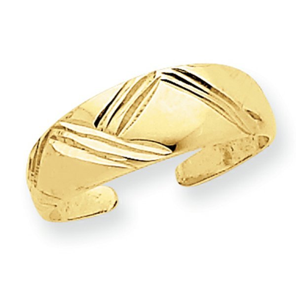 14k Yellow Gold Fancy Toe Ring - PG81792