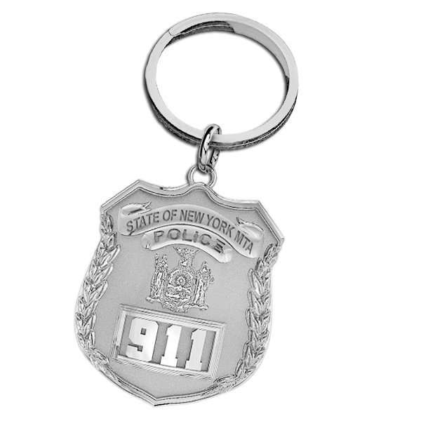 Personalized New York MTA Police Officer's Badge Keychain w/ Your ...