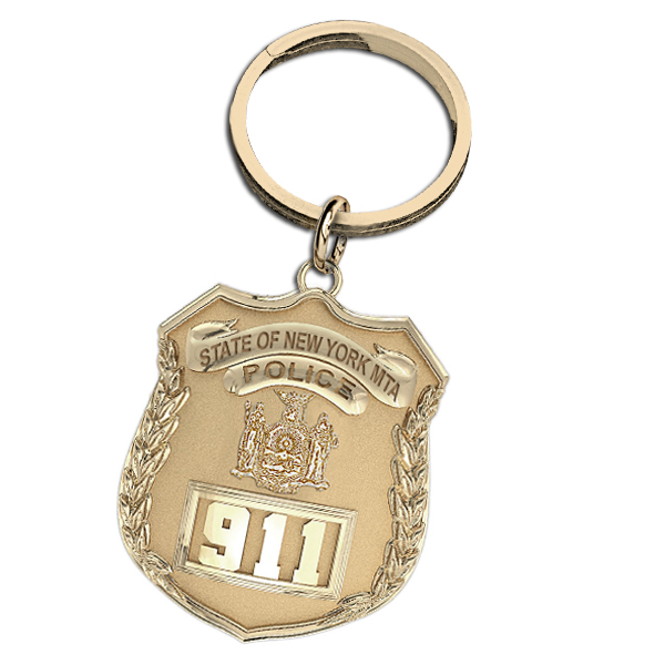Personalized New York MTA Police Officer's Badge Keychain w/ Your ...