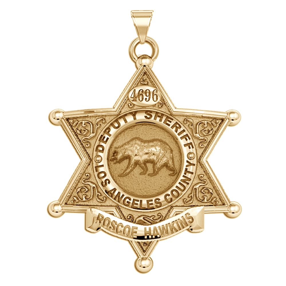 Personalized Los Angeles County Sheriff Badge w/ Name or Badge Number ...
