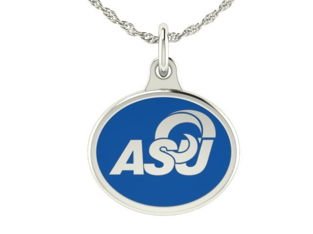 Angelo State Rams Sterling Silver Logo Charm - PG88058