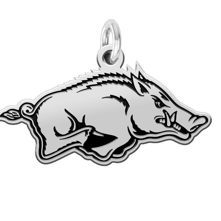 Arkansas Razorbacks Sterling Silver Logo Charm - PG88221