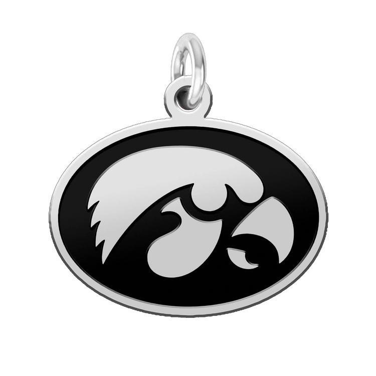 Iowa Hawkeyes Silver Logo Charm - PG88288