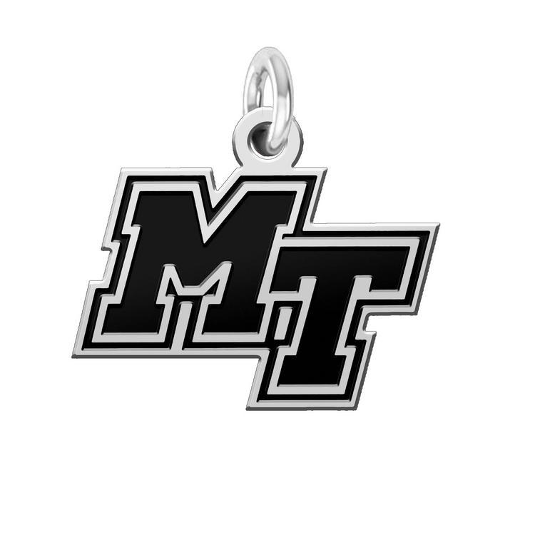 Middle Tennessee State Blue Raiders Silver Logo Charm - PG88317