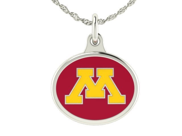 Minnesota Golden Gophers Sterling Silver Logo Charm - PG87956