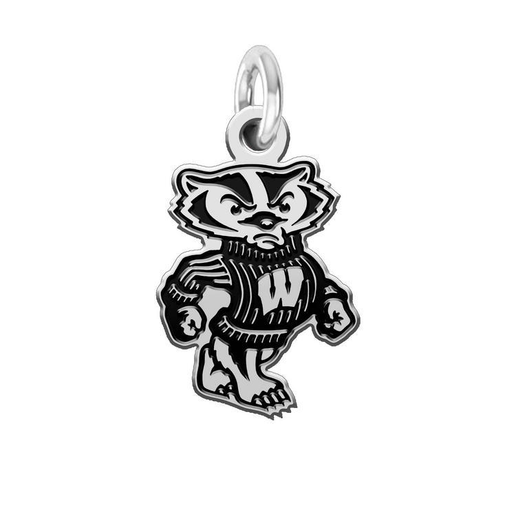 Wisconsin Badgers Silver Logo Cut Out Charm - PG88425