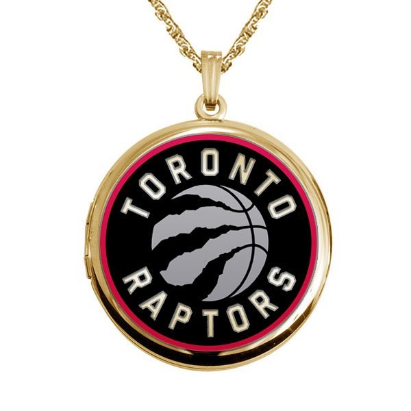 Gold Filled Round Toronto Raptors Picture Locket - PG89581