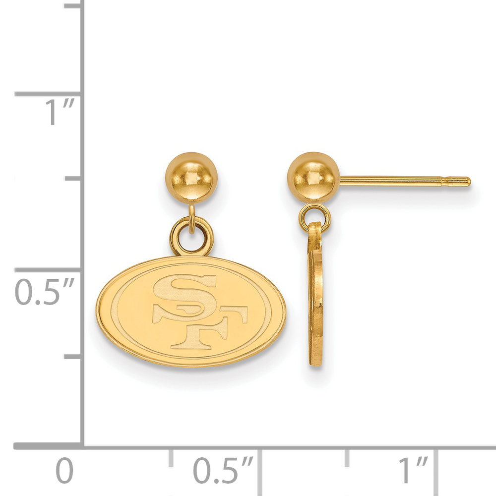 San Francisco 49ers Earring Dangle Ball - PG93266