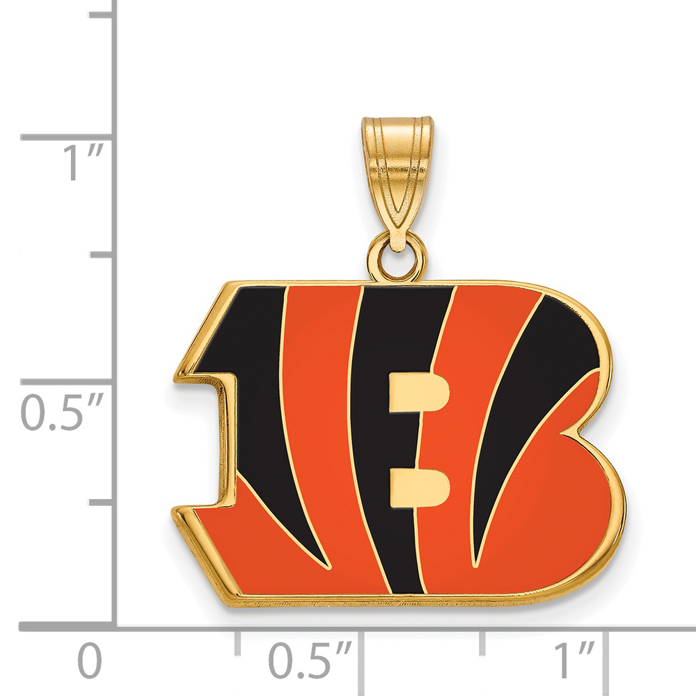 Cincinnati Bengals Large Enamel Pendant - PG92891