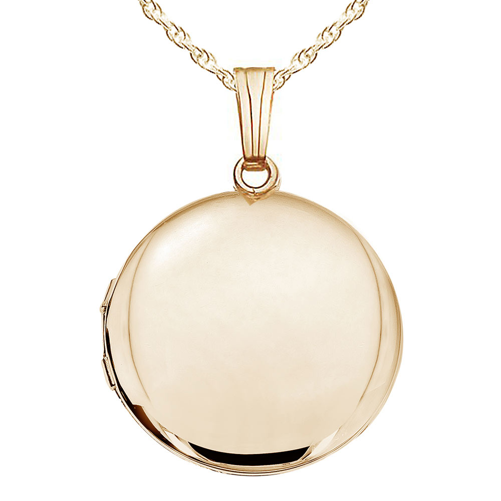 14K Gold Filled Round Locket - F583