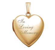 14K Gold and Sterling Silver Memorial Lockets
