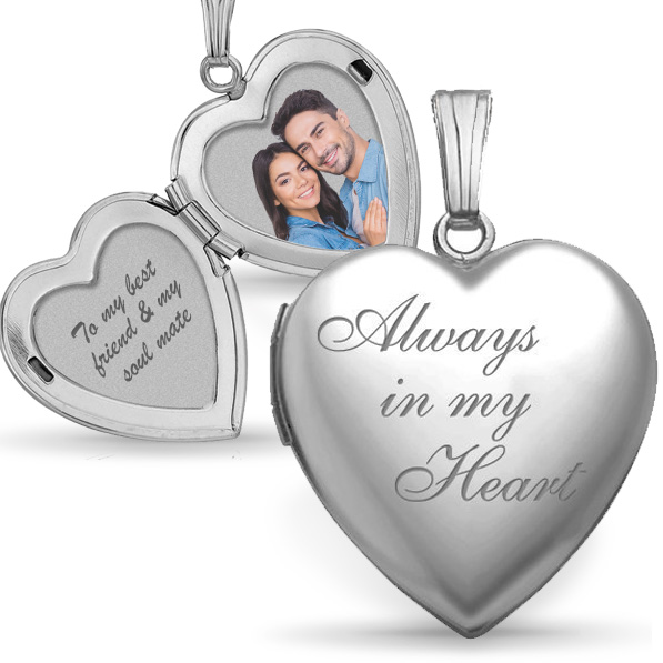 Sterling Silver Valentine's Day Locket Package - PG93473