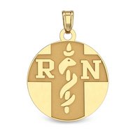 14k Yellow Gold RN Charm or Pendant - MD19YG
