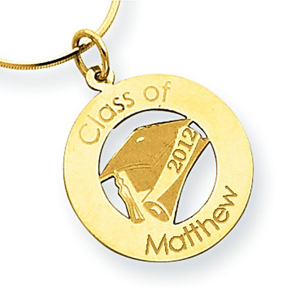 12' Personalized Graduation Round Cut-out Pendant - PG81448