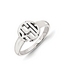Personalized Round Block Cut-Out Monogram Signet Ring - PG83848