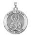 Saint Ciara Round Religious Medal "EXCLUSIVE" - PG98603