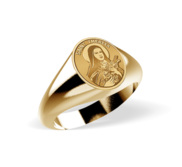 Religious Rings - Gold & Silver Patron Saint Rings