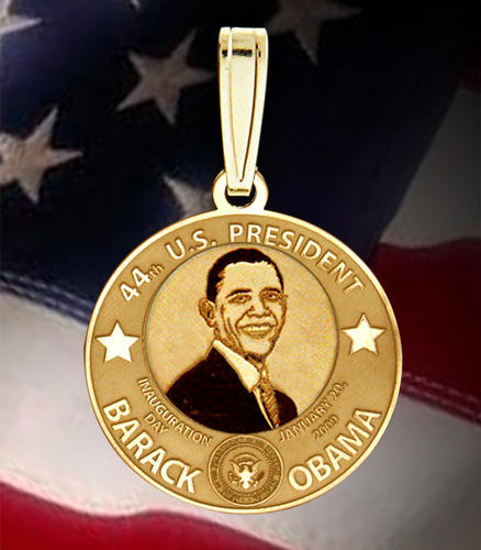 Barack Obama Inauguration Medal - w/ Raised Letters "EXCLUSIVE" - USP015