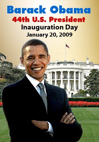 Barack Obama Inauguration - Photo Portrait Plaque "EXCLUSIVE" - USP020