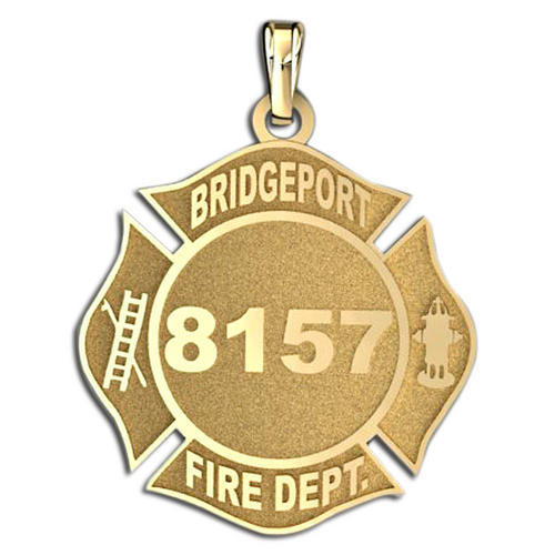 Personalized Bridgeport Fire Department Badge - PG75578