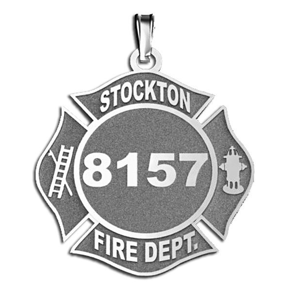 Personalized Stockton Fire Department Badge - PG75602