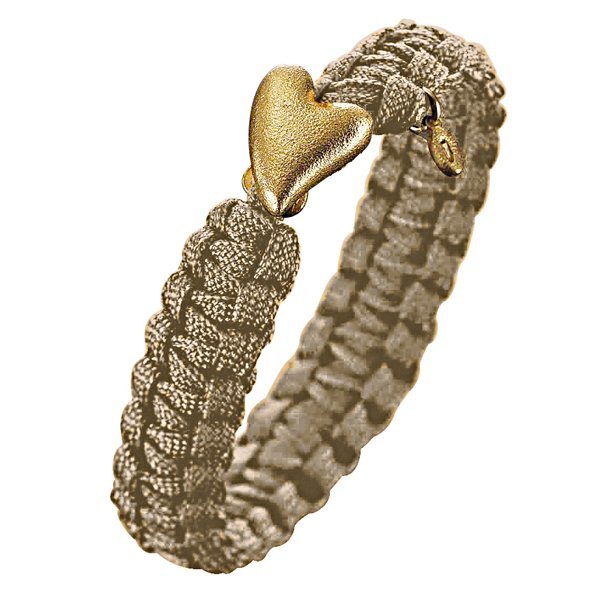 Soldier to Soldier Silver Button Clasp Bracelet - STS03