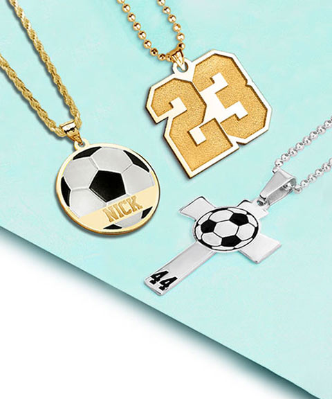 Sports Jewelry - Sports Charms Jewelry and Personalized Sports Number ...